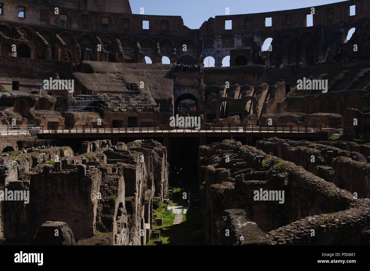 Flavian Amphitheatre or Coliseum. Roman period. Built in 70-80 CE ...