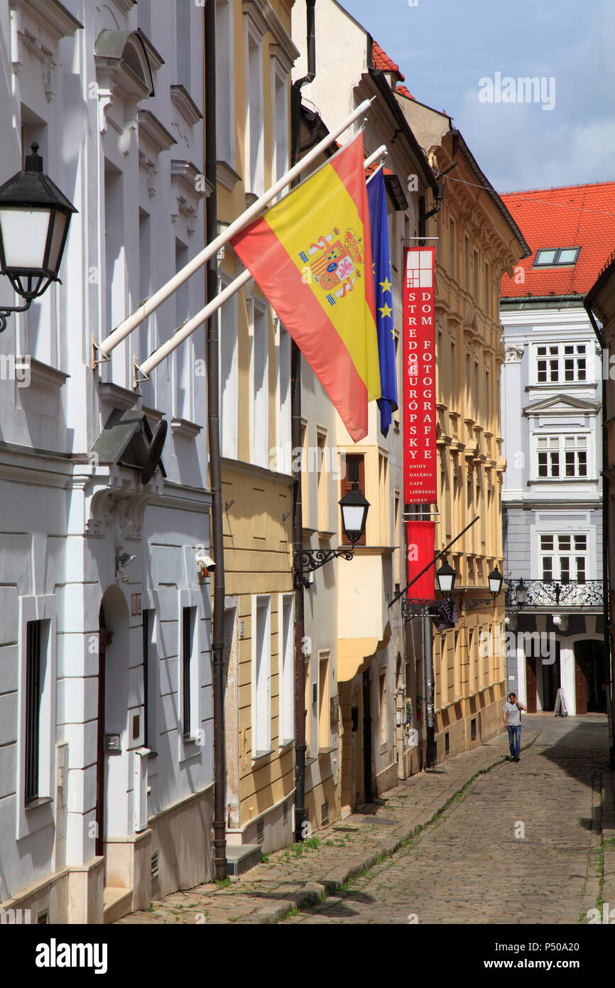 Slovakia, Bratislava, Old Town, street scene, historic architecture ...