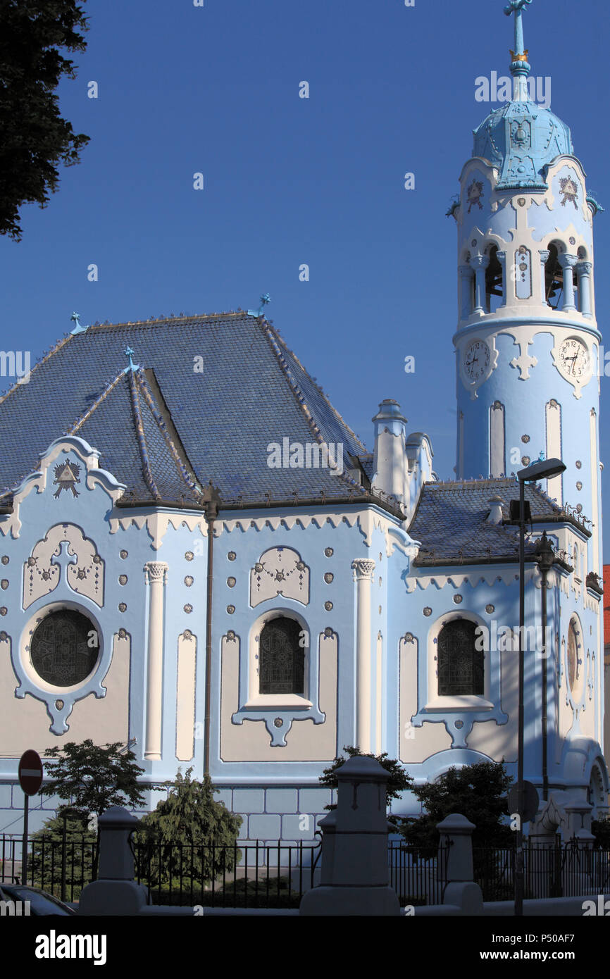 Slovakia, Bratislava, Blue Church Stock Photo - Alamy