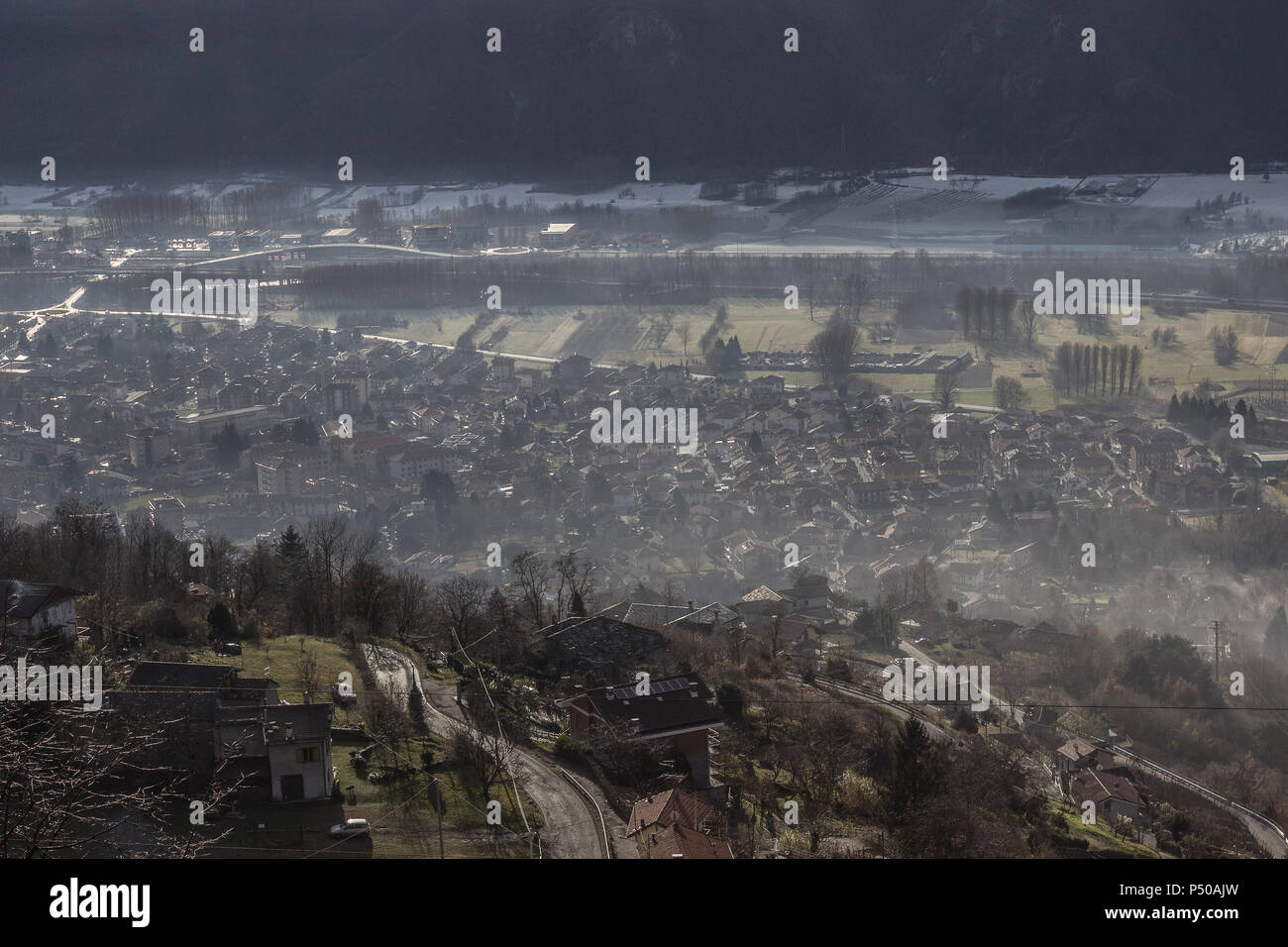 View of Condove in Val di Susa Stock Photo - Alamy