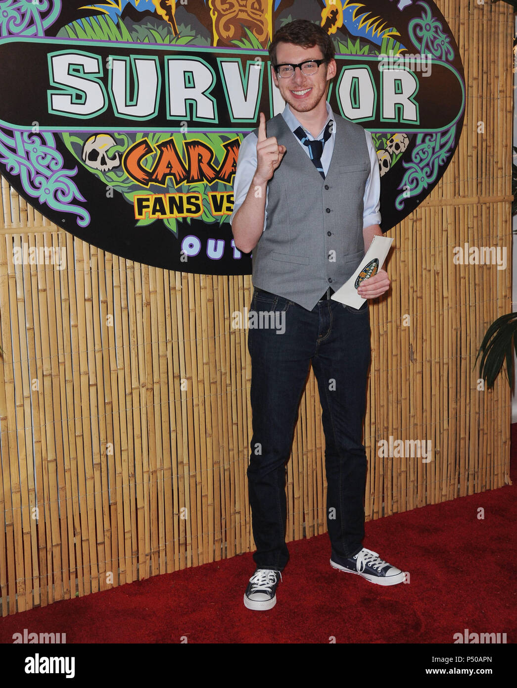 John Cochran at the Survivor- Caramoan finale at the CBS Radford ...