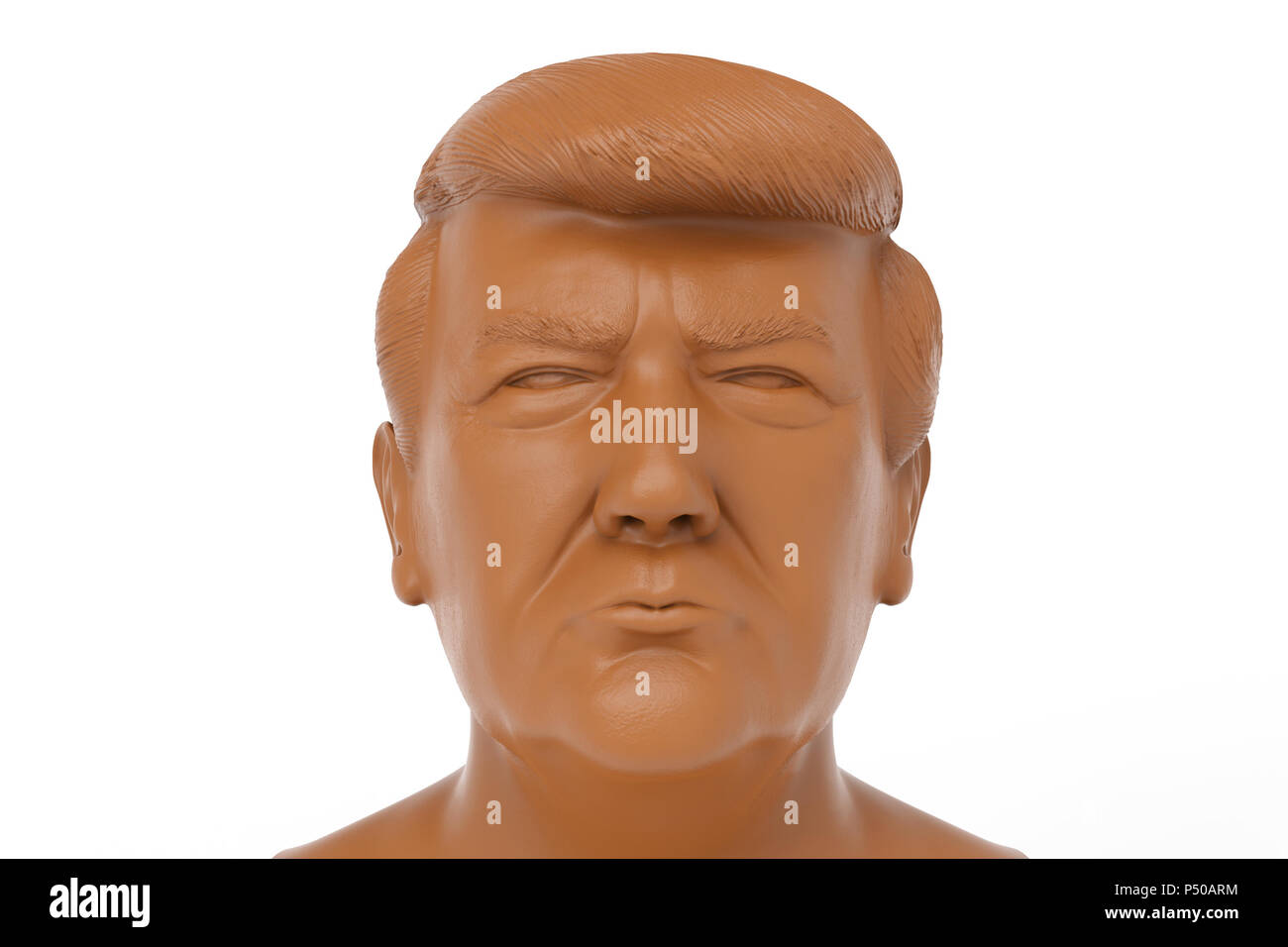 Donald John Trump. President of the United States. 3d render made of ...