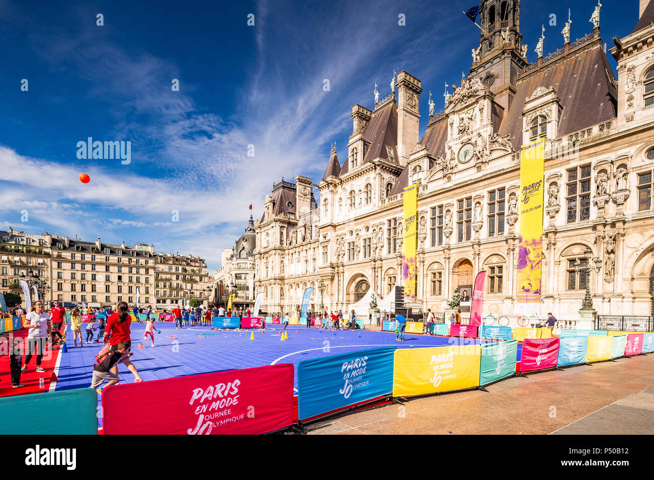 Paris on its journey towards the Olympics Stock Photo - Alamy