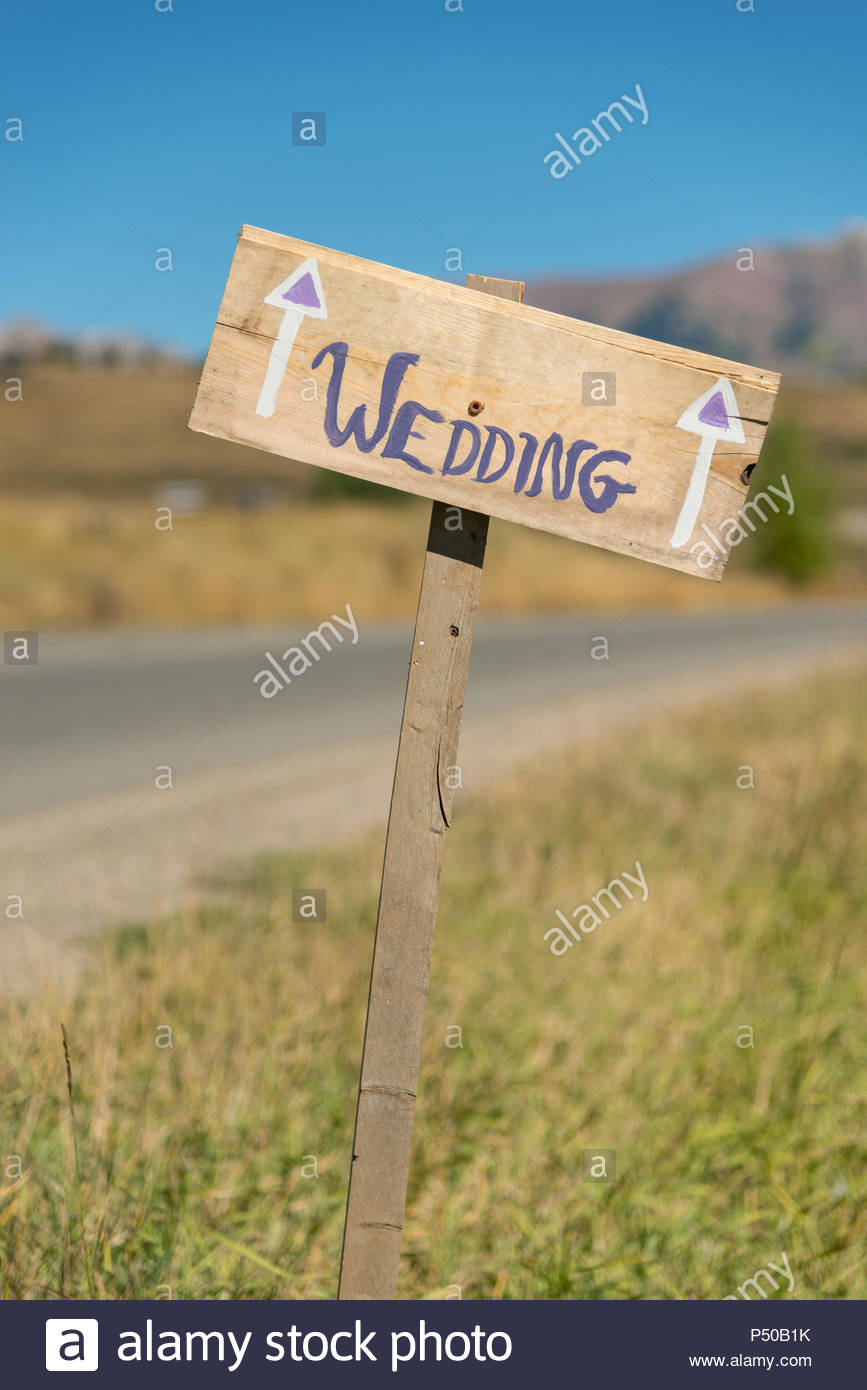 Hand Painted Directional Sign High Resolution Stock Photography and ...