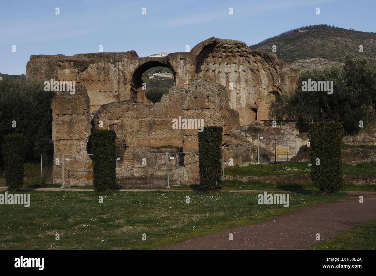 Italy. Hadrian's Villa. Imperial Villa built by Emperor Hadrian (76-138 ...