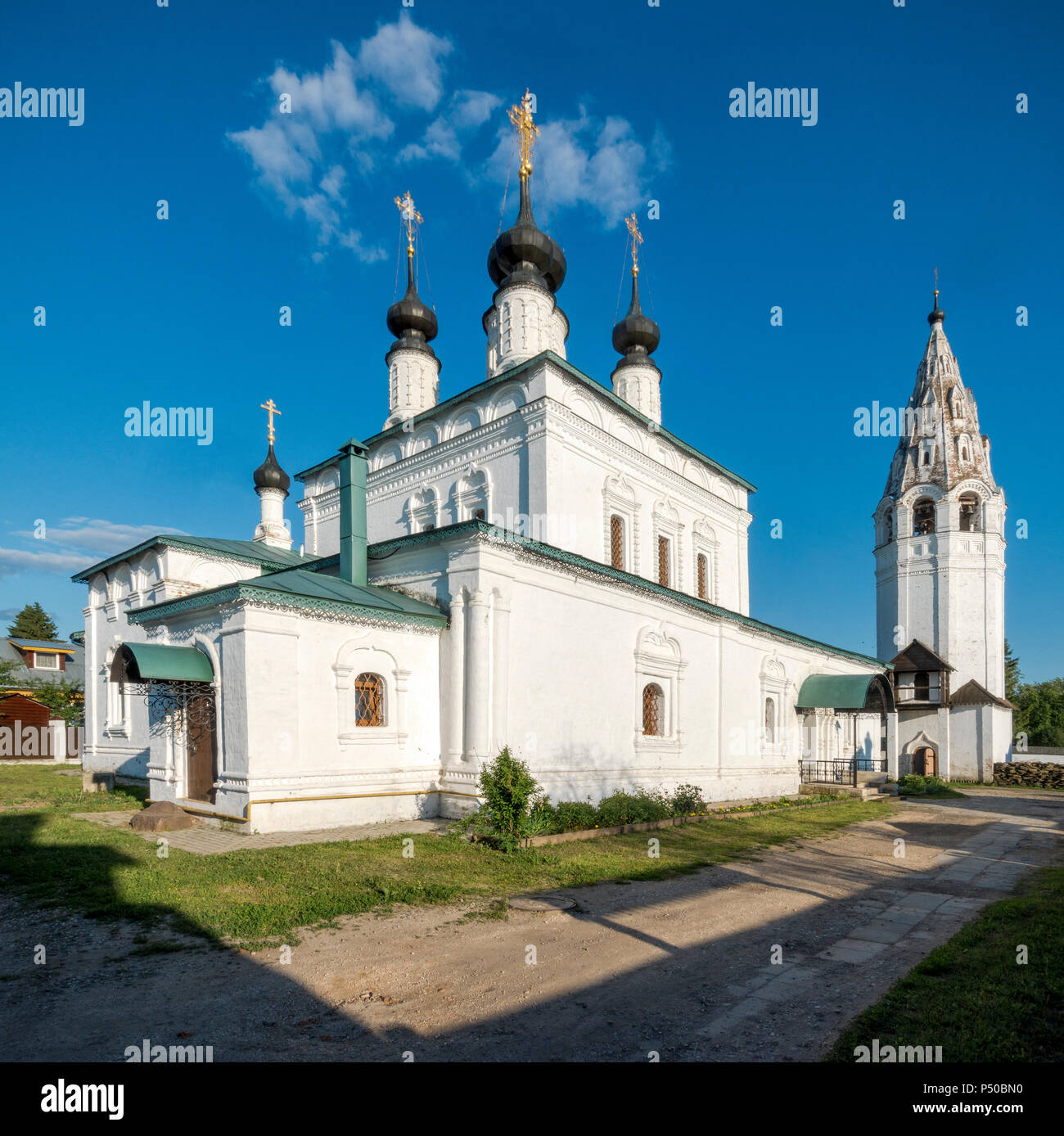 Alexander Monastery in Suzdal, located on the left bank of the Kamenka ...