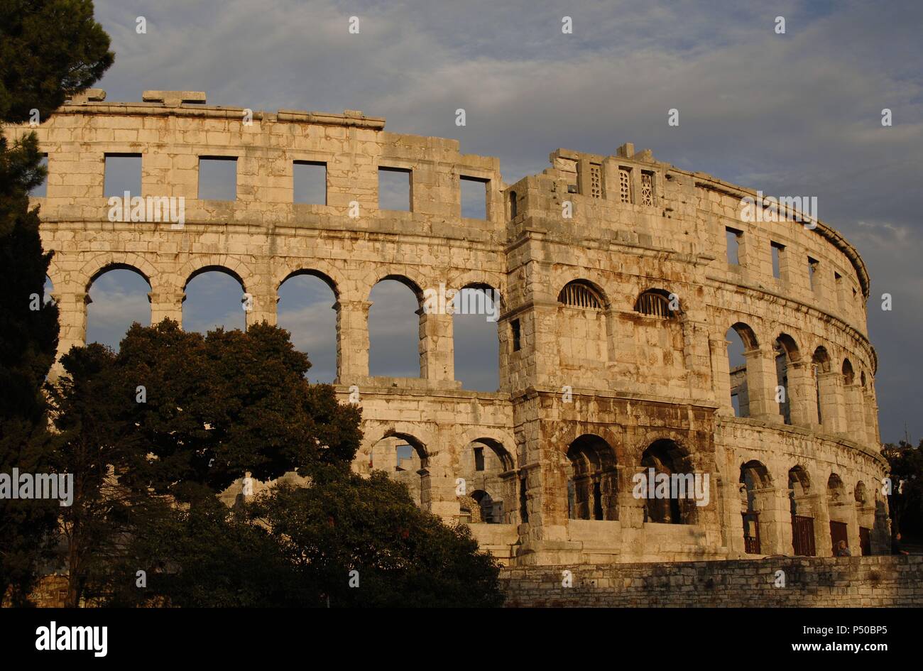 CROATIA. Roman Amphitheater. Built in the first century A.D. Declared a ...