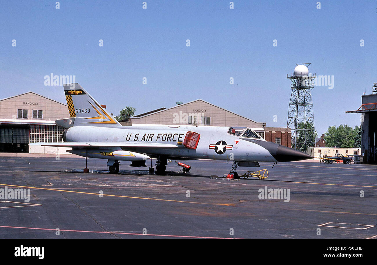 171st Fighter-Interceptor Squadron F-106 Delta Dart 56-0463 Stock Photo ...