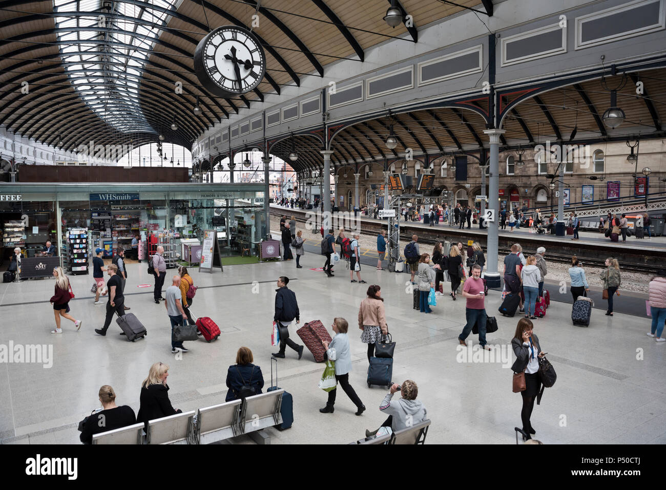 The railway station at Newcastle-upon-Tyne, UK Stock Photo - Alamy