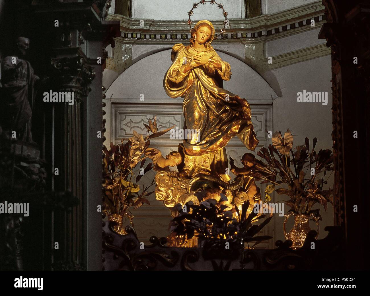 Immaculate Conception sculpture. Parish Church of the Immaculate ...