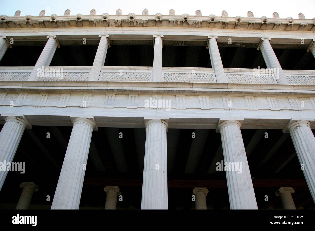Greek Art. The Stoa of Attalos (Atallus). It was built by and named ...