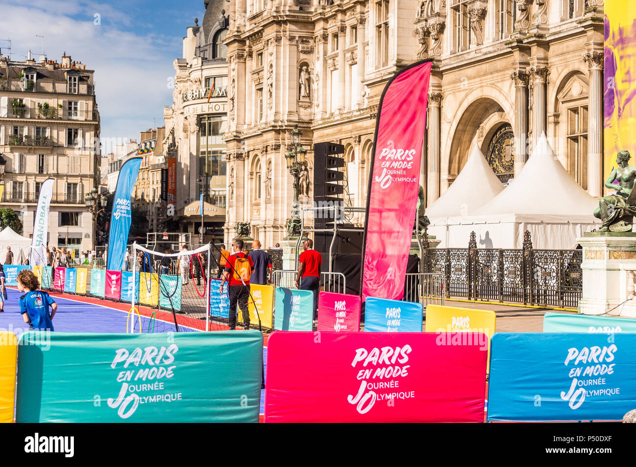 Paris on its journey towards the Olympics Stock Photo - Alamy