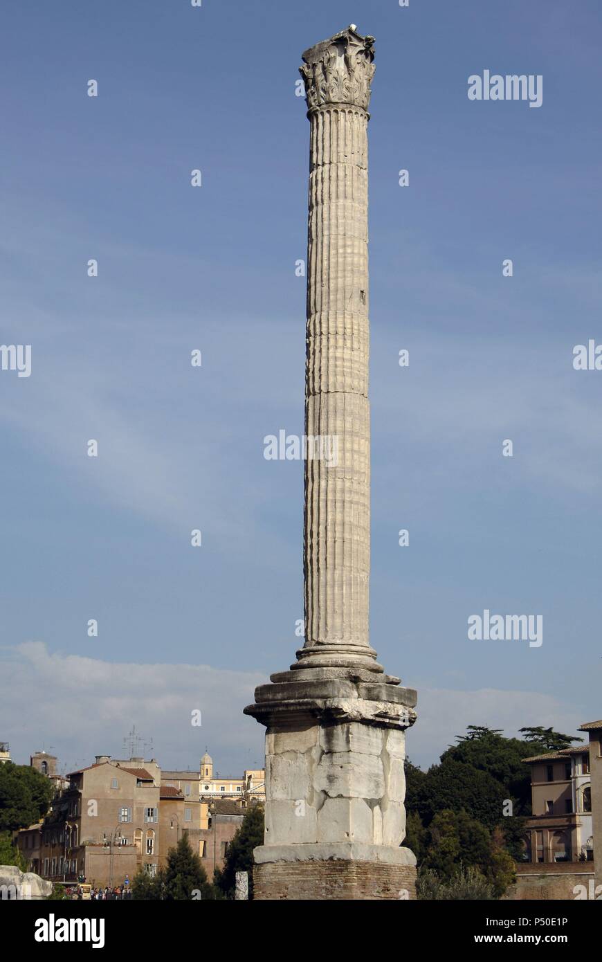 Italy. Rome. Column of Phocas. 608 AD. Dedicated to the Eastern Roman ...