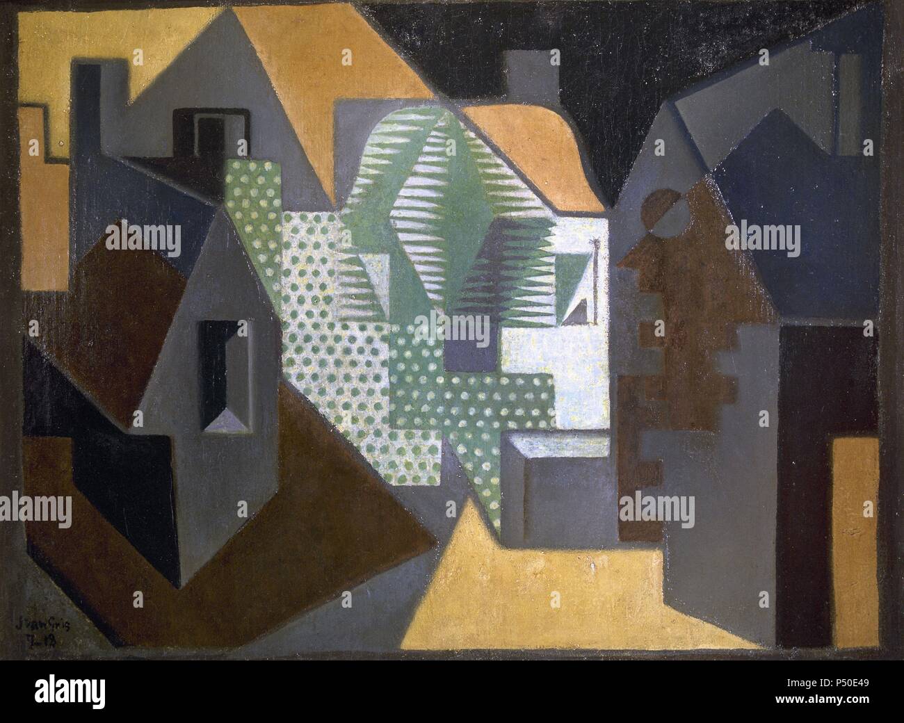 Juan Gris (1886-1927). Spanish painter. Village, 1918. Oil on canvas ...