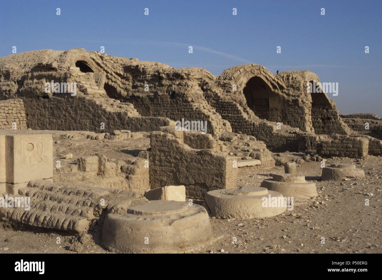 Ramesseum. Temple area designed to barns or warehouses. Nineteenth ...