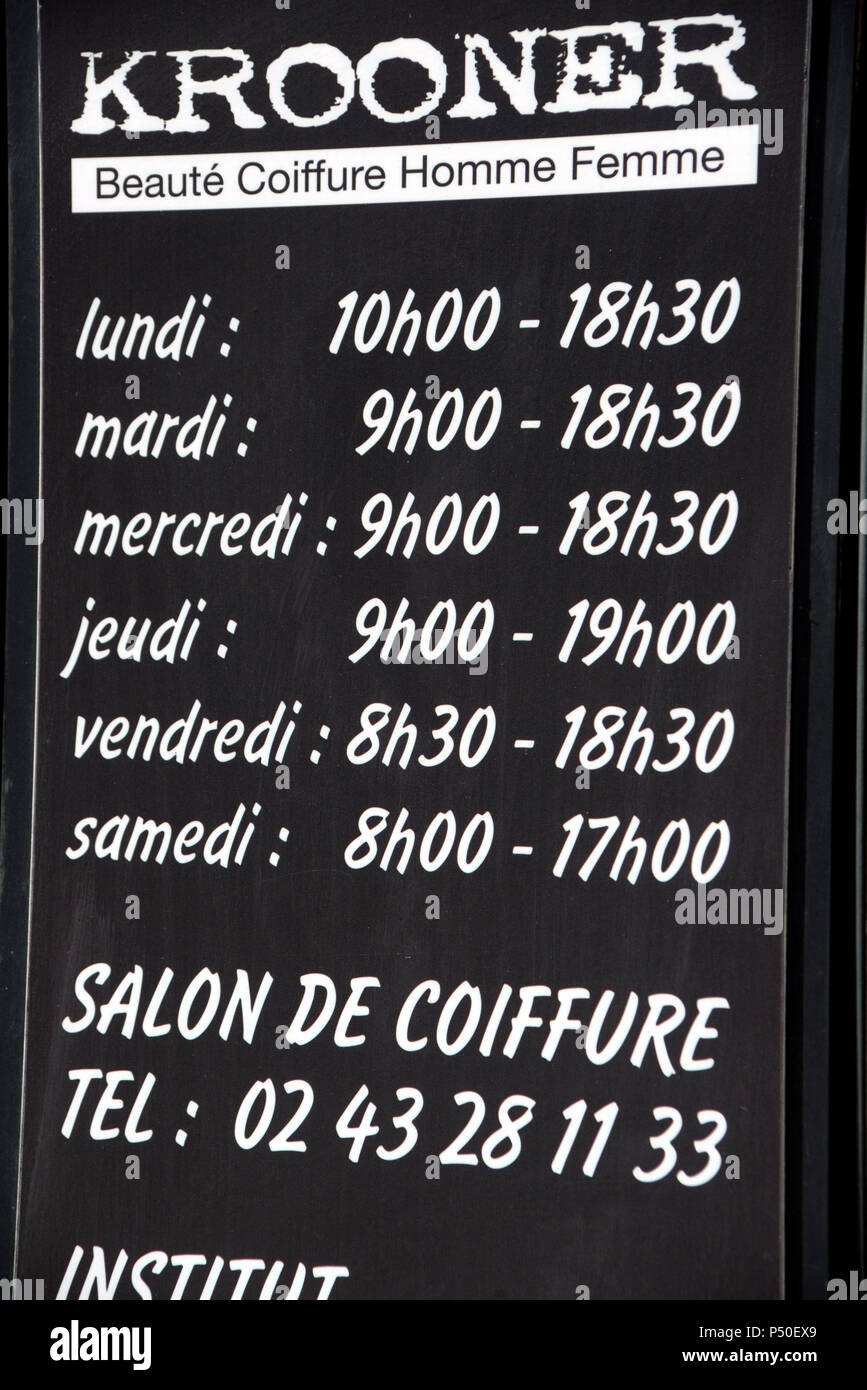 Days of the week french hi-res stock photography and images - Alamy