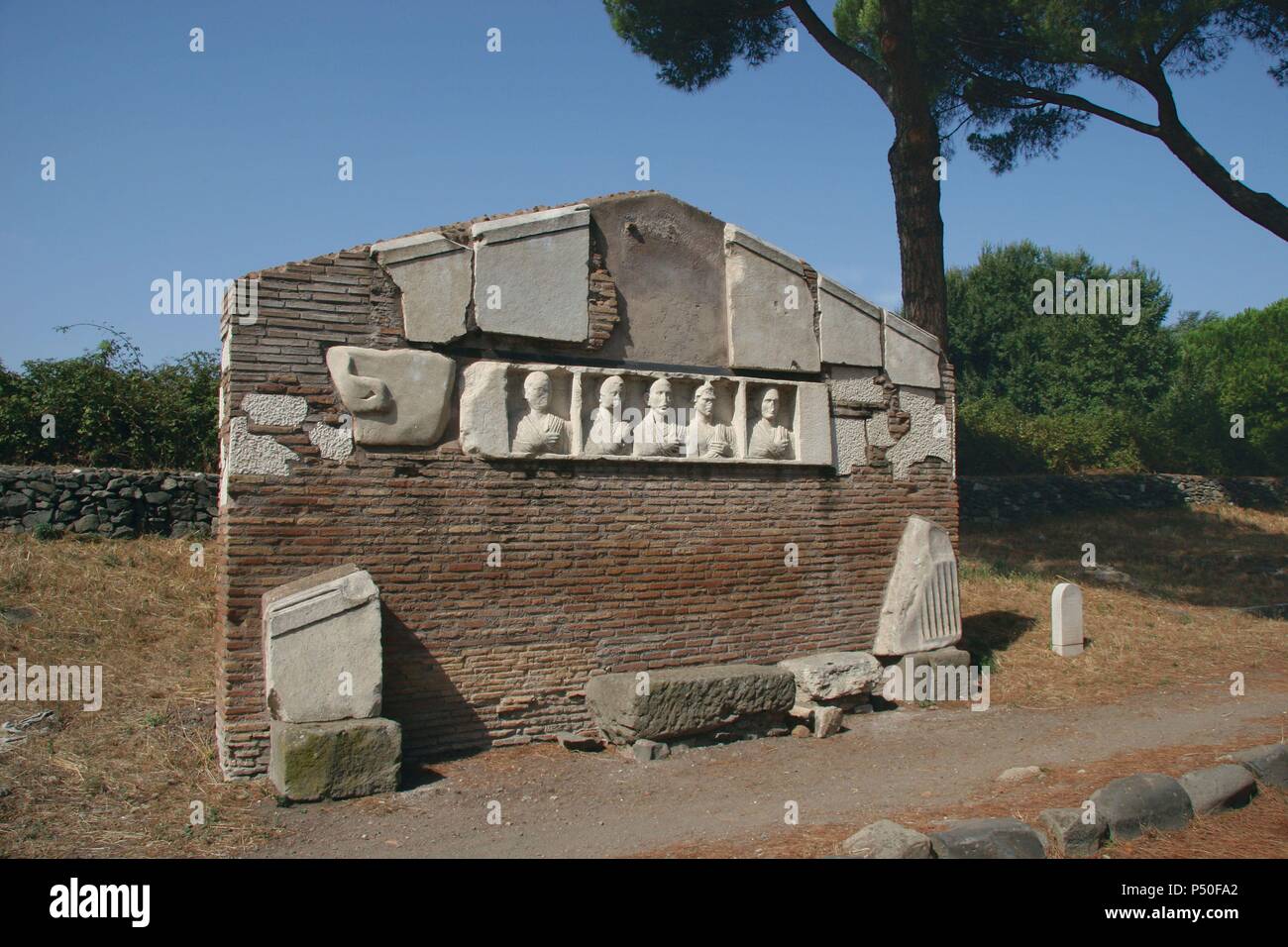 Roman Art. The Appian Way. Funerary monument. Ilario Fusto tomb ...