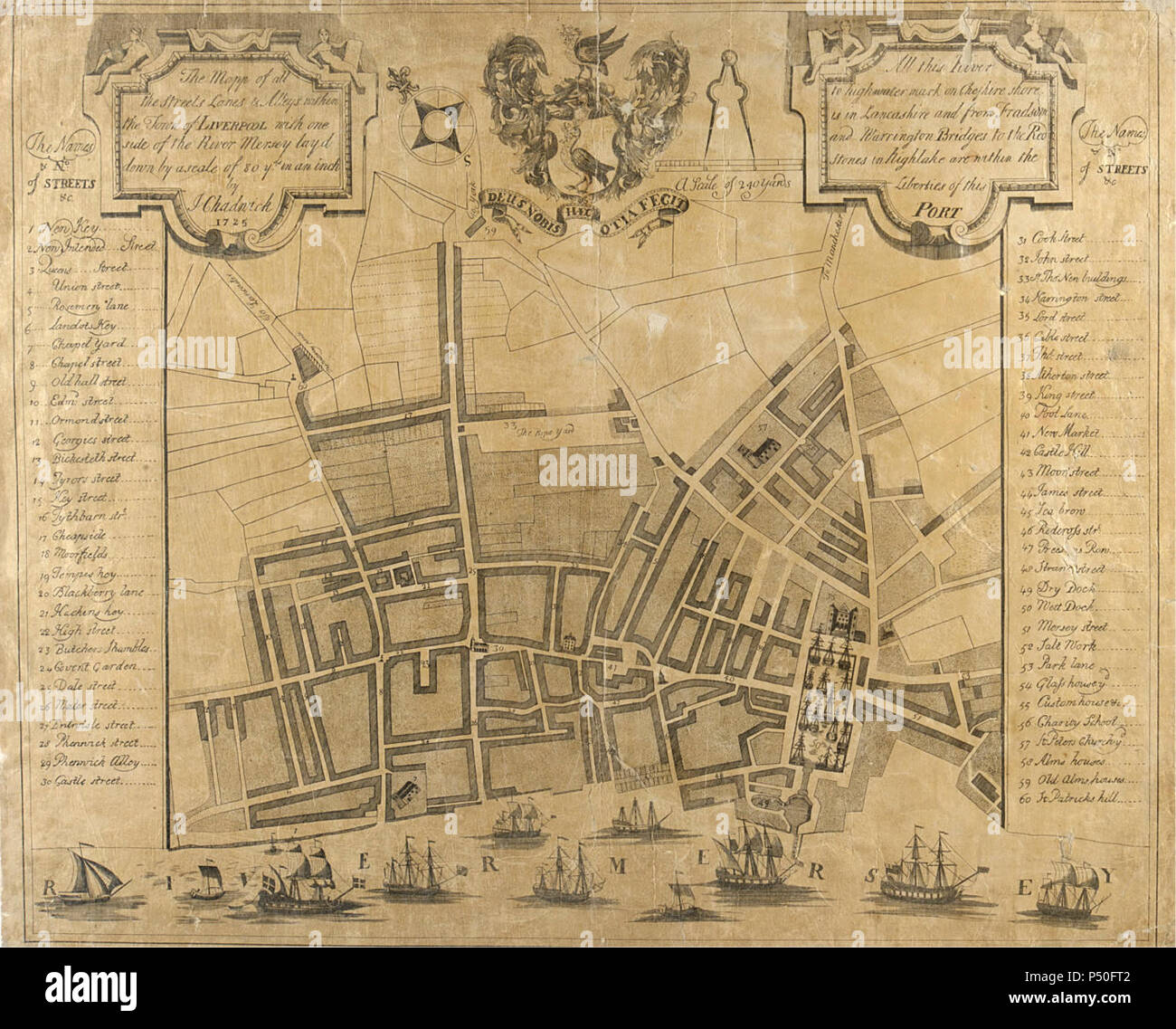 Map of liverpool hi-res stock photography and images - Alamy