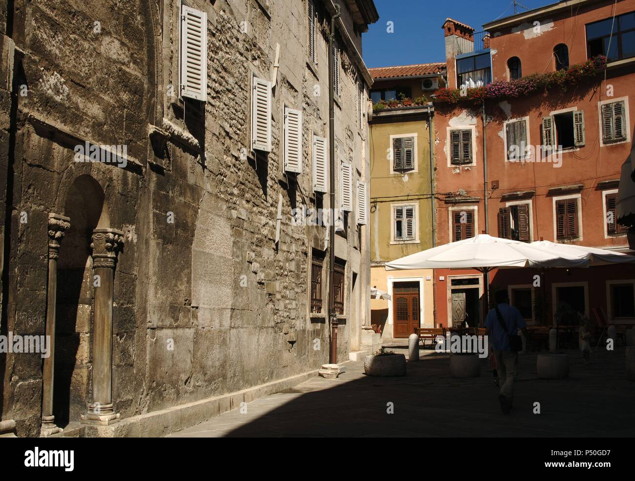 Croatia. Pula. Street in old town Stock Photo - Alamy
