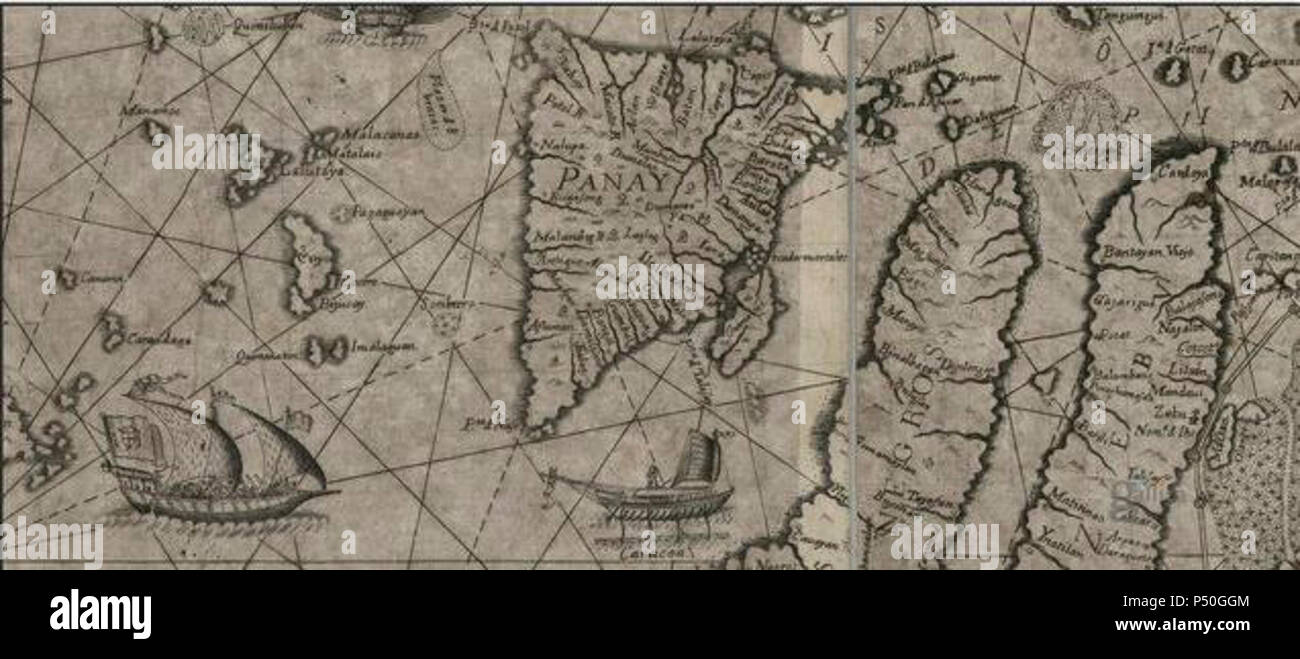 1734 Map of Panay Stock Photo - Alamy