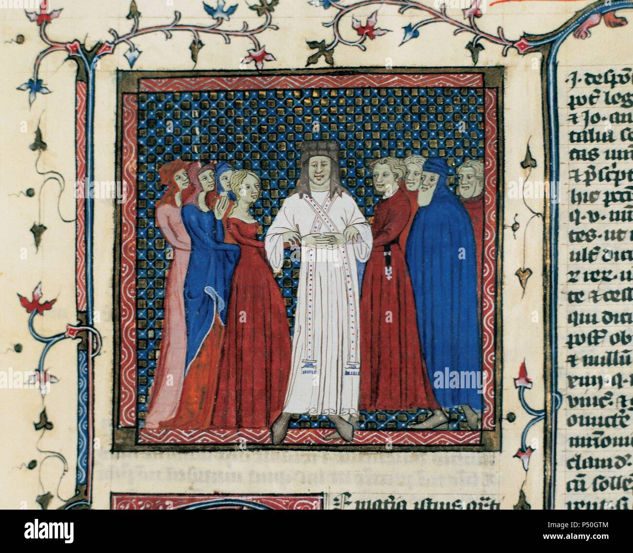Medieval clergyman manuscript hi-res stock photography and images - Alamy
