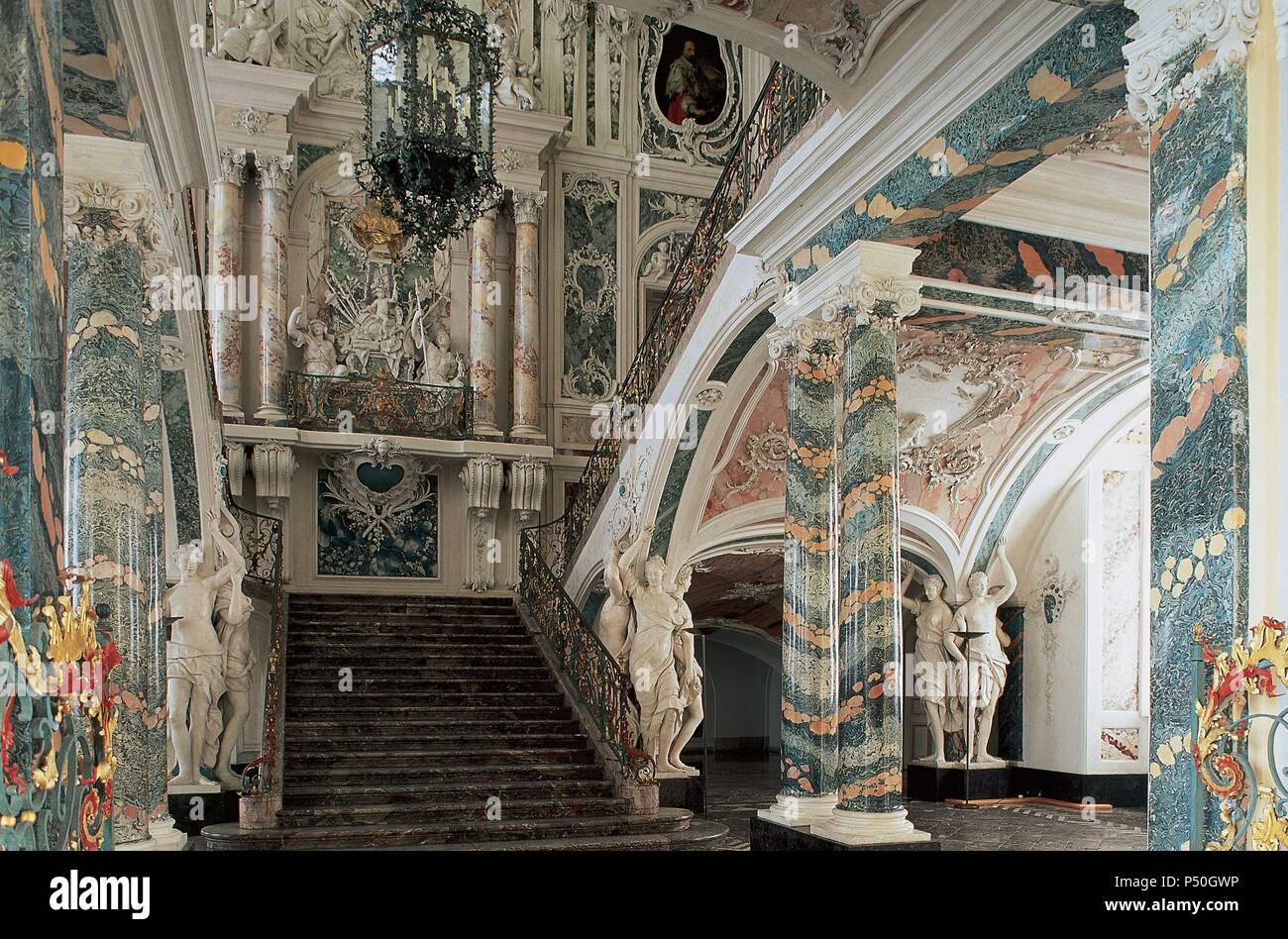 Germany. North Rhine-Westphalia. Bruhl. Augustusburg Palace. 18th ...
