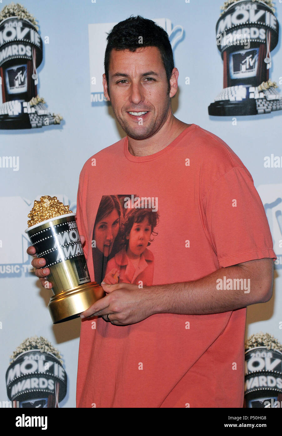 Adam Sandler - Press room at The MTV Movie Awards 2008 at the Universal ...