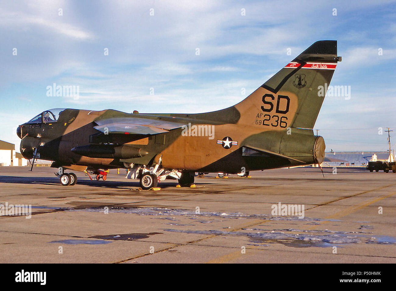 175th Tactical Fighter Squadron A-7D Corsair II 69-6236 Stock Photo - Alamy