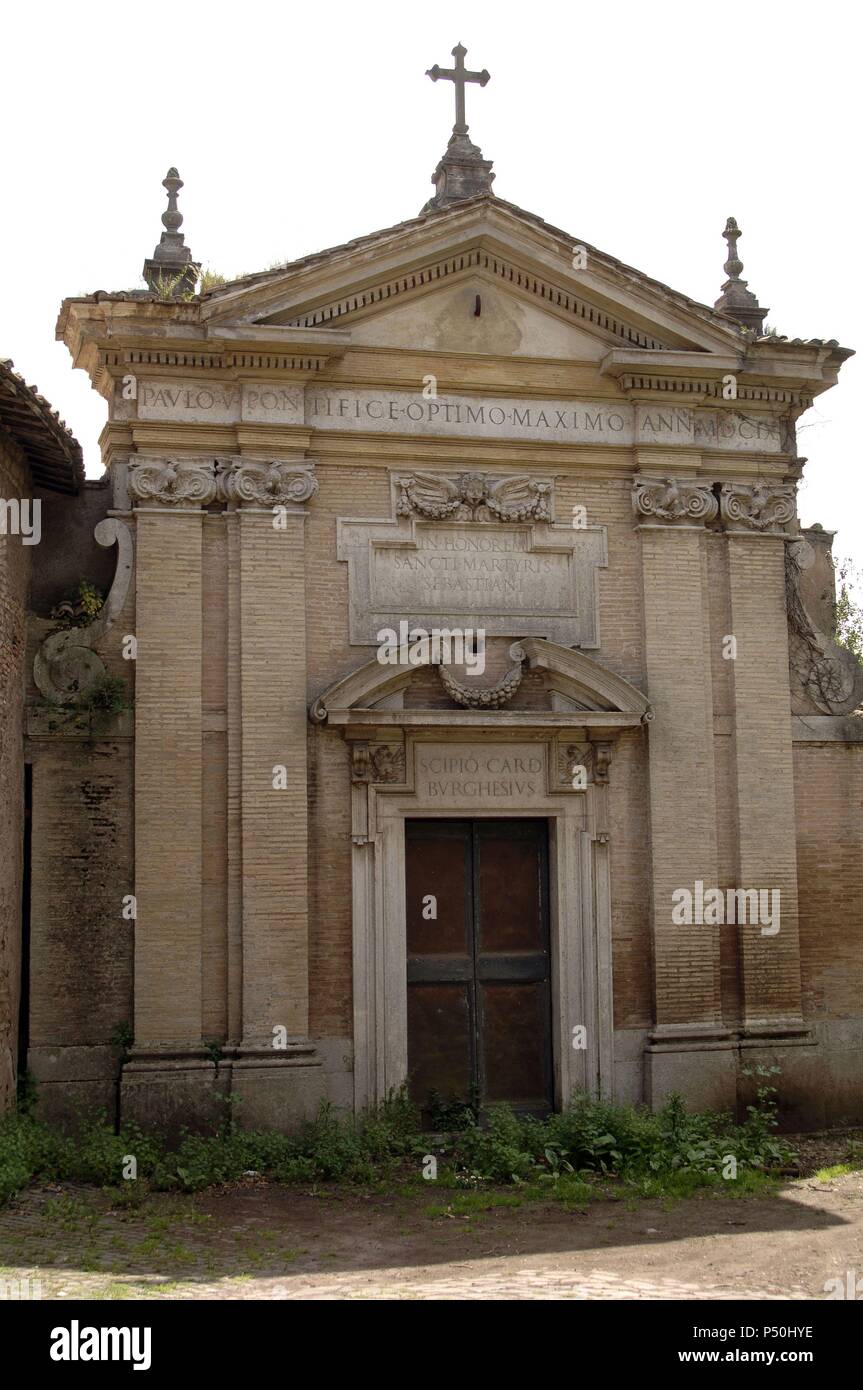Italy. Rome. Abandoned church at the ancient Appian Way Stock Photo - Alamy