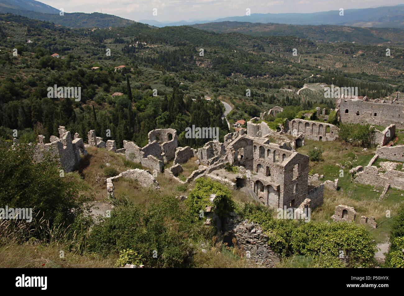 Greece mystras palace despots hi-res stock photography and images - Alamy