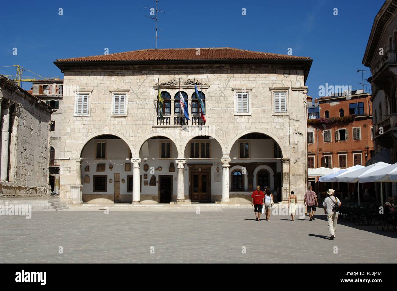 Croatia. Pula. City Hall building Stock Photo - Alamy
