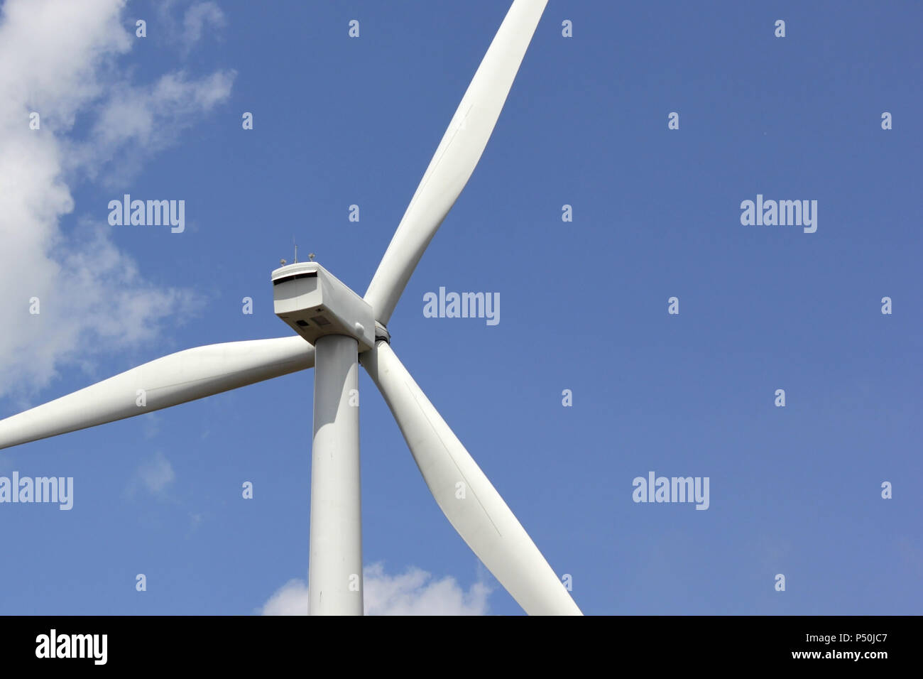 windmill for renewable energy with beautiful sky background Stock Photo ...