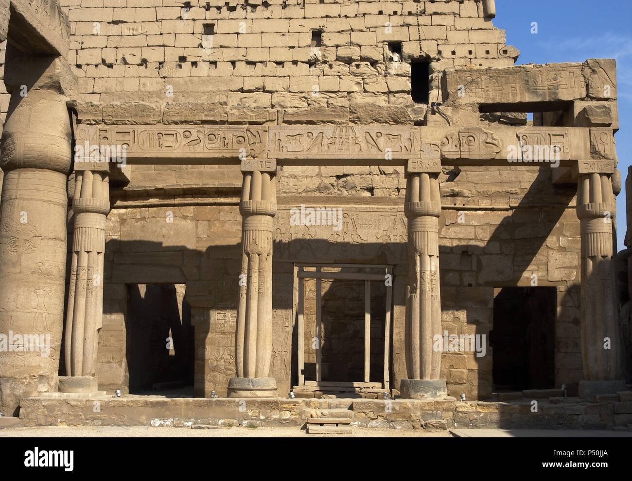 Luxor temple. Chapel dedicated to the Theban triad formed by the gods ...