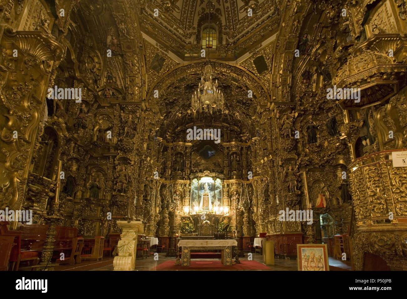 Mexico. Tlaxcala. Shrine of Our Lady of Ocotlan (17th century ...