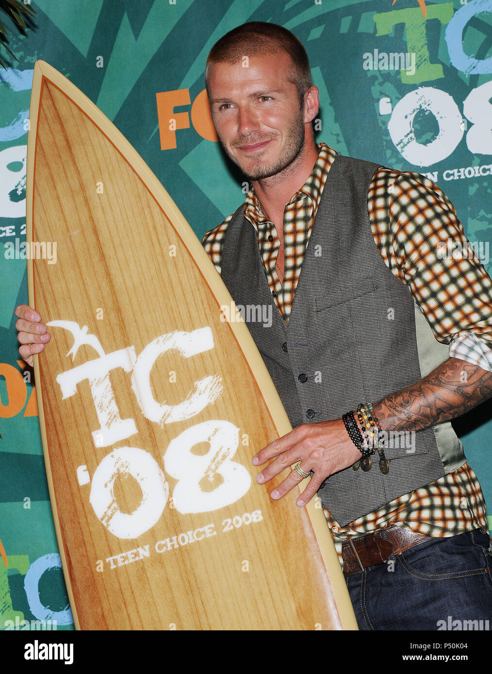 David Beckham - Teen Choice Awards 2008 at the Gibson Amphitheatre In ...
