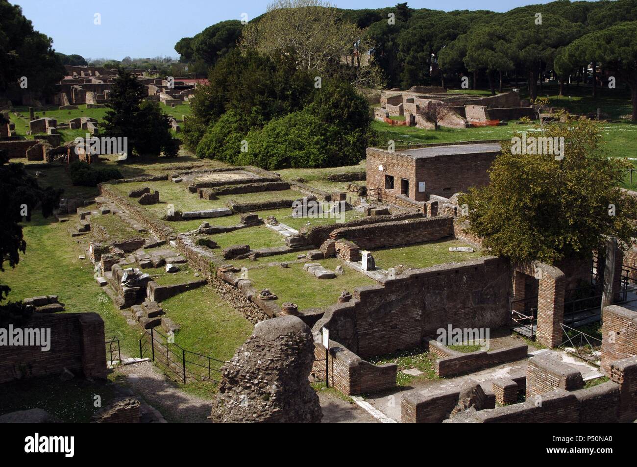 Ostia Antica. House of Apuleius. Pompeian style. Dated under Trajan ...