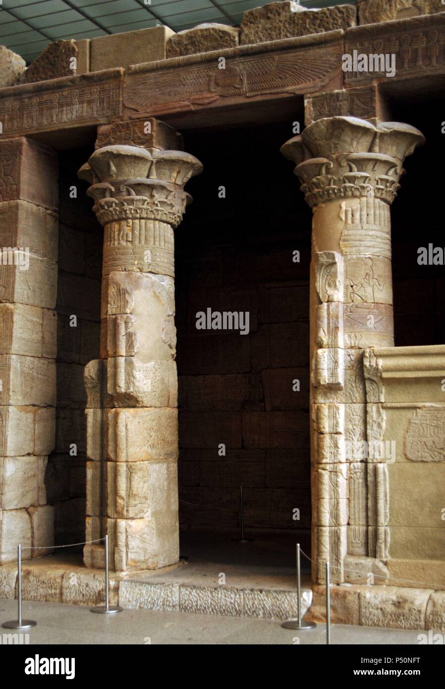 Egyptian Art. Temple of Dendur. Built by Emperor Augustus in honor of ...