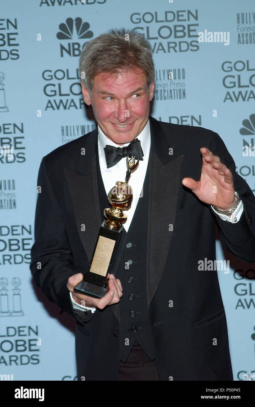 Harrison Ford with Cecil B. DeMille Award at the 59th Annual Golden ...