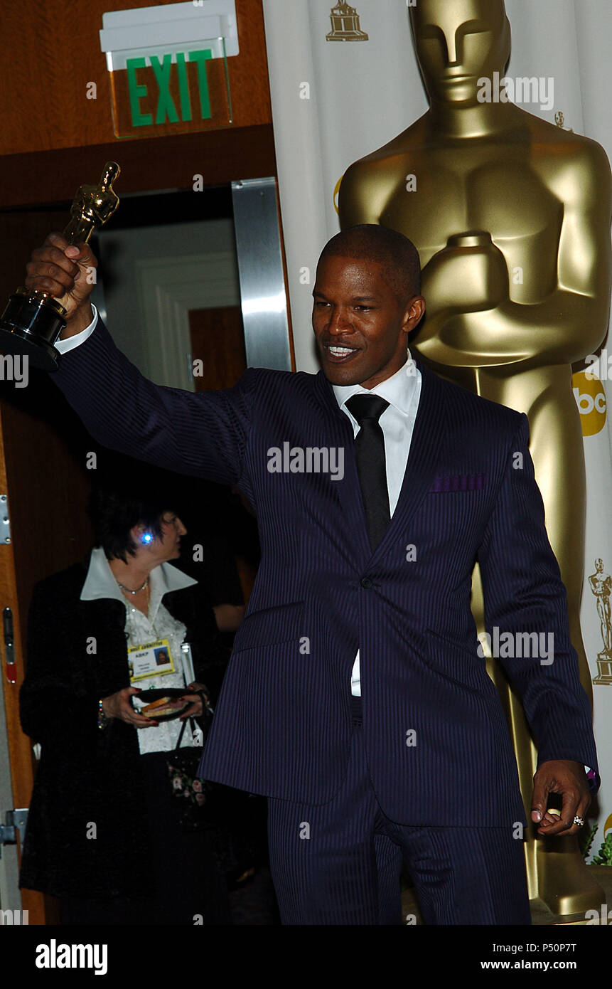 Best Actor Jamie Foxx in the pressroom at the 77th annual Oscar's ...