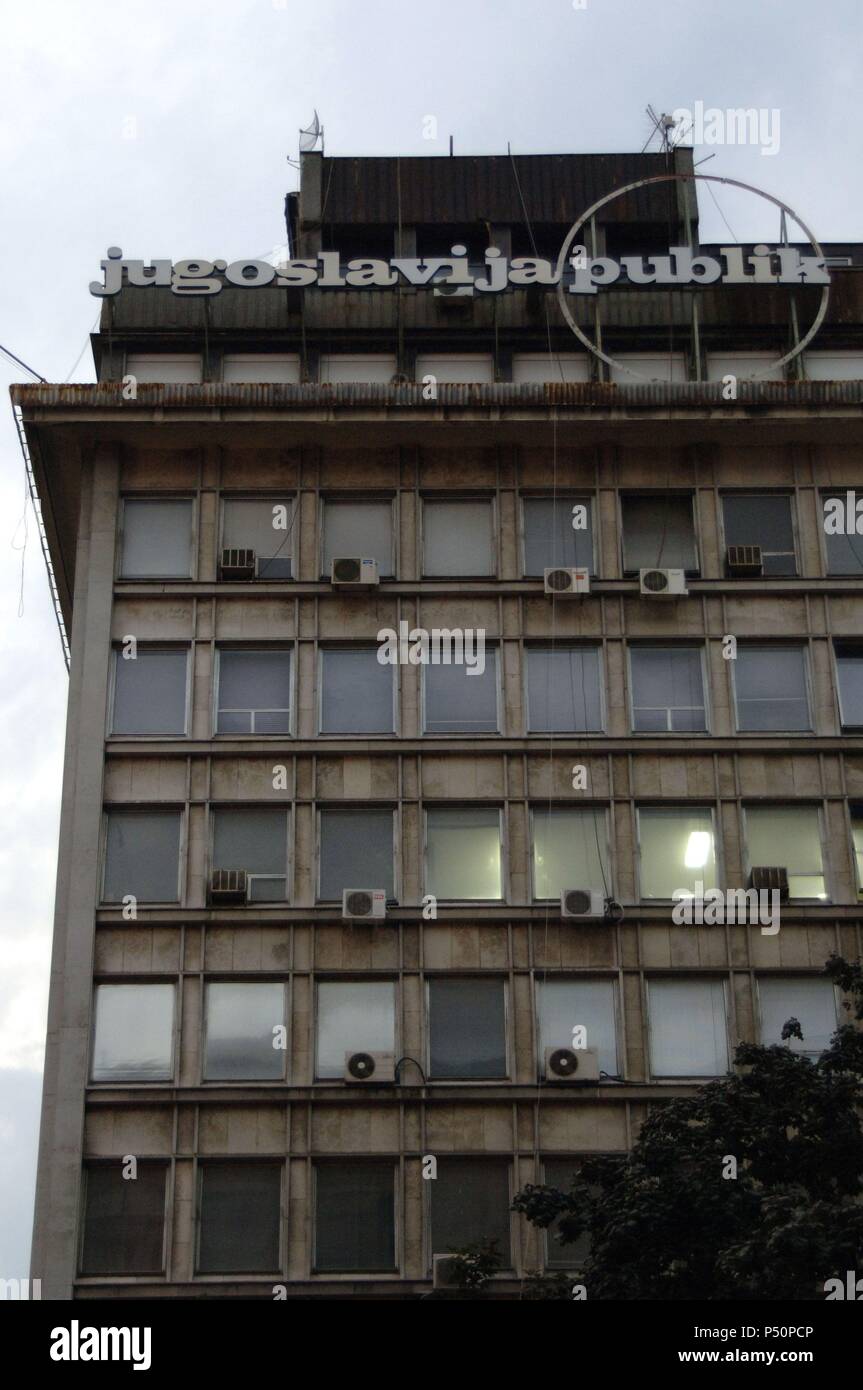 Serbia. Belgrade. Office building in downtown Stock Photo - Alamy