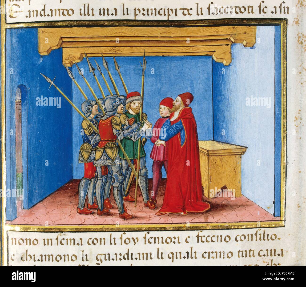 Resurrection. The guards tells to the priest what was happened in the ...