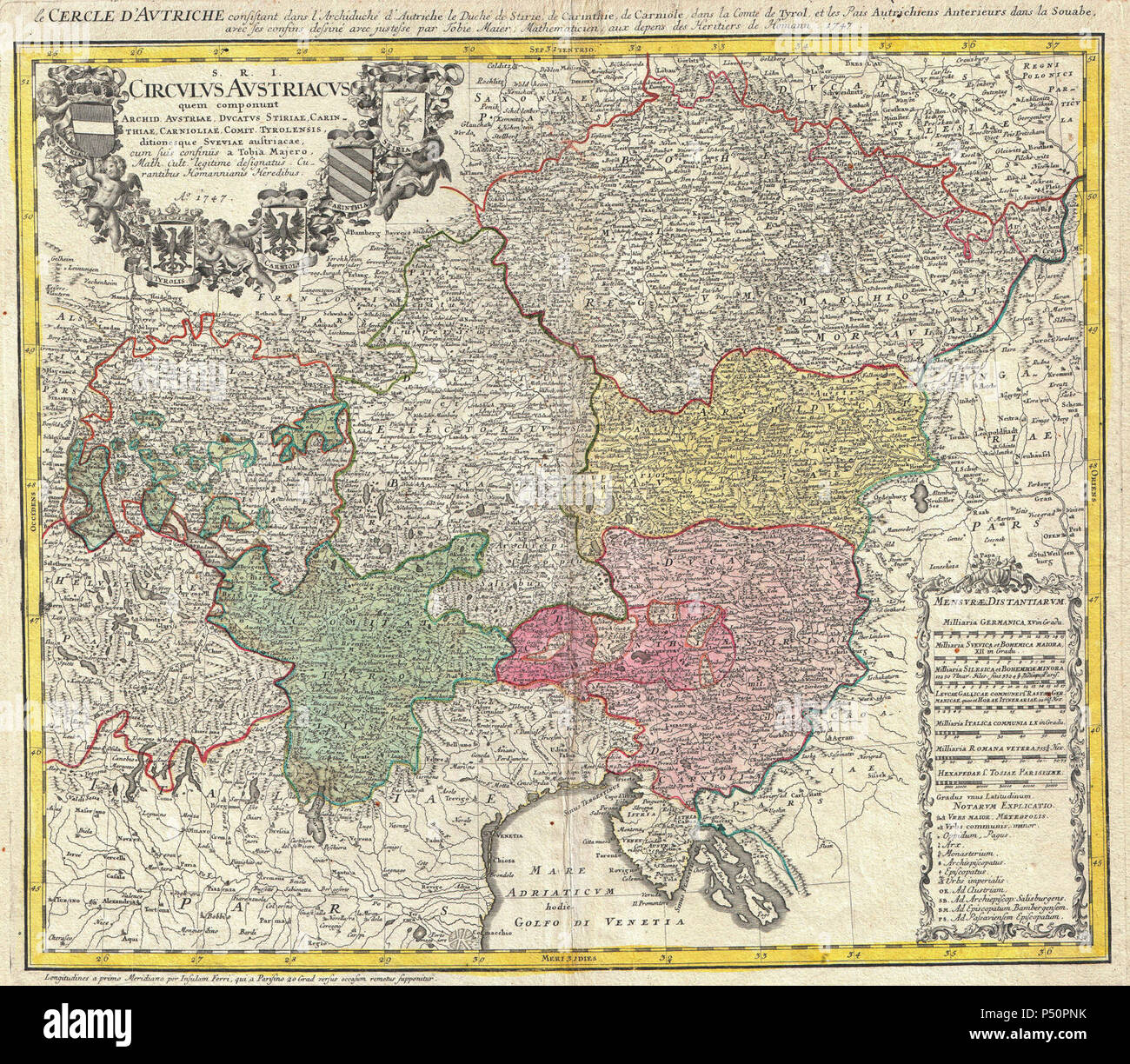 Archival austria map hi-res stock photography and images - Alamy