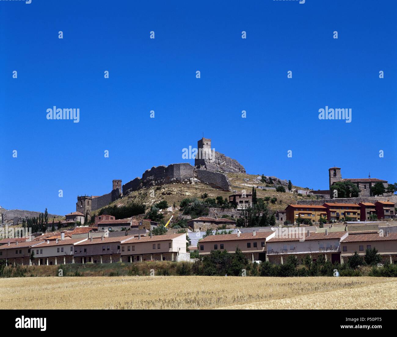 ATIENZA. Overview of the town dominated by the castle built in the ...