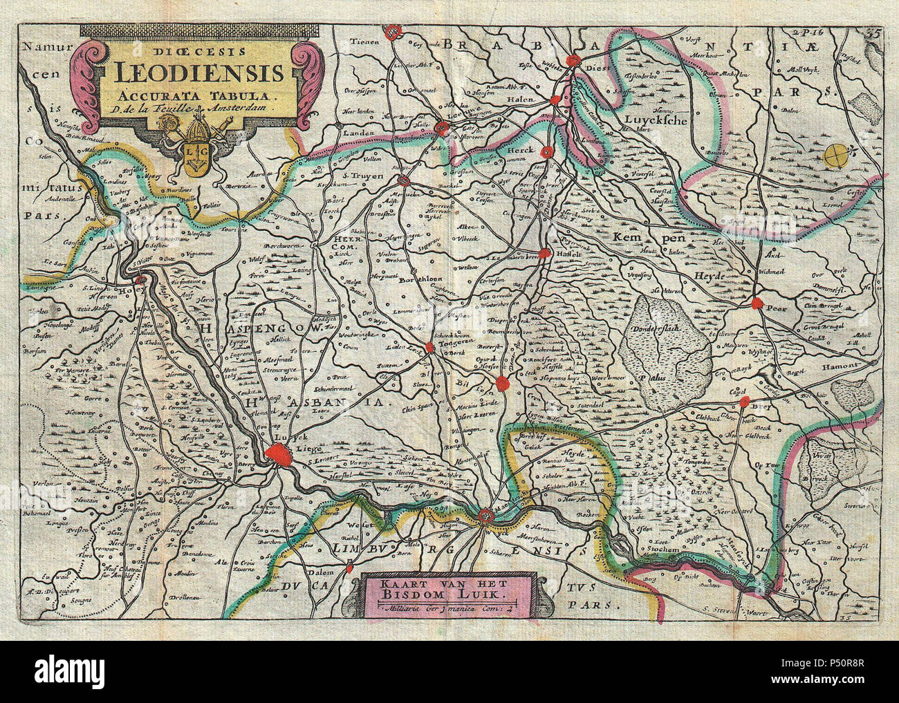 Map of liege hi-res stock photography and images - Alamy