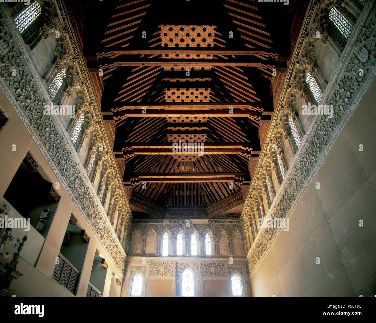 Spain. Toledo. Synagogue of El Transito. Sephardic Museum. Built in ...