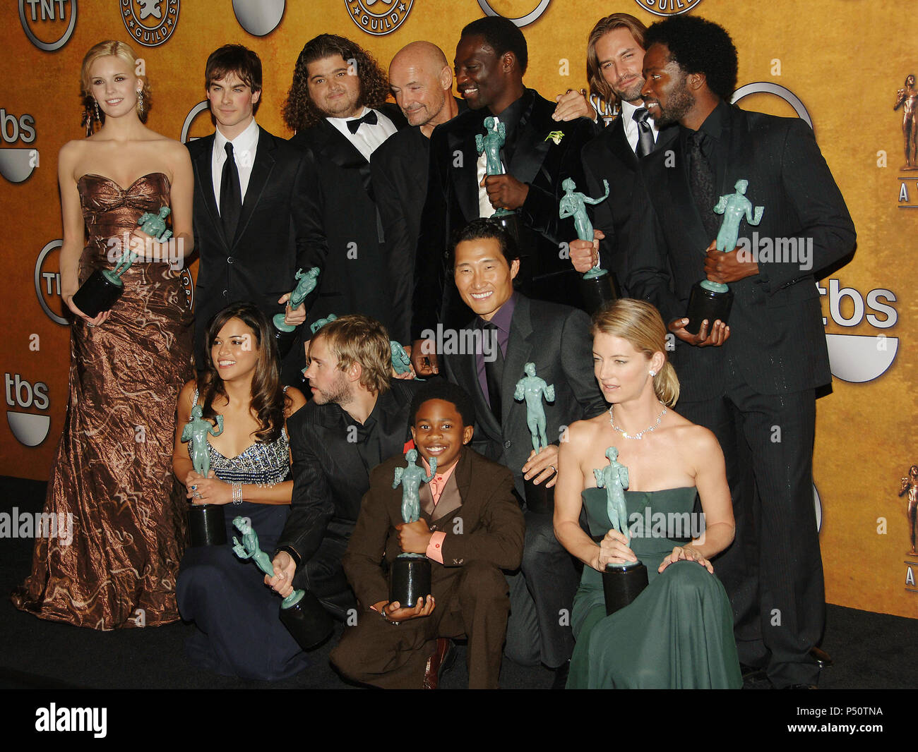 "Lost" cast backstage at the 12th Annual Screen Actors Guild Awards¨ at ...