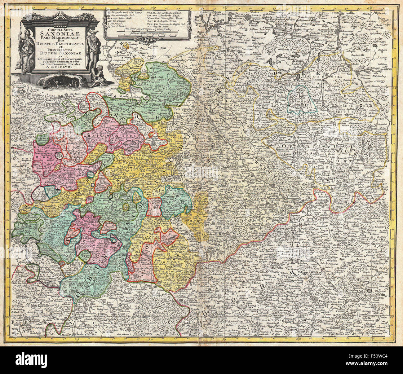 Map of saxony hi-res stock photography and images - Alamy