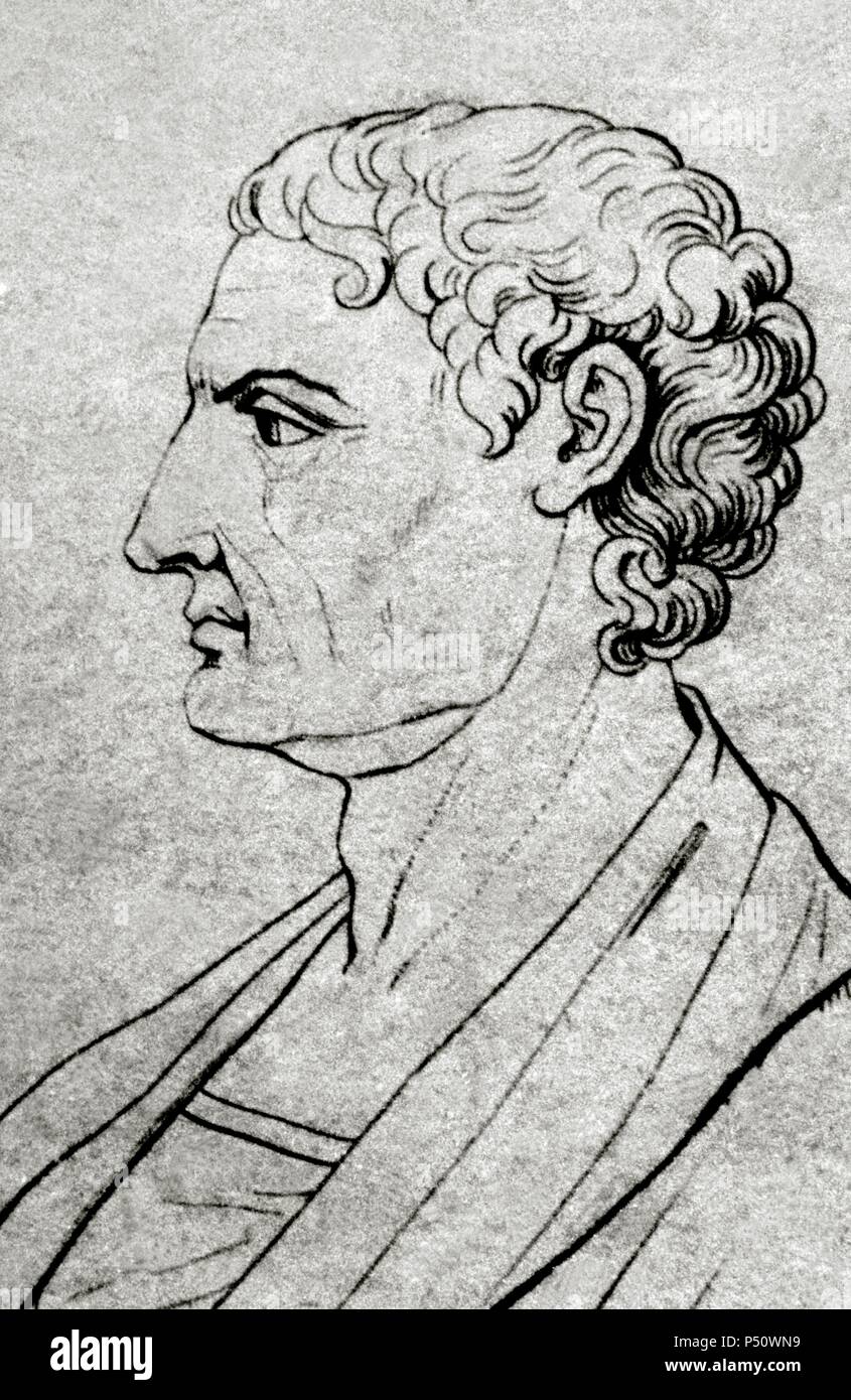 Aristotle (Stagira, 384 B.C.-Chalcis, 322 B.C.). Greek philosopher ...