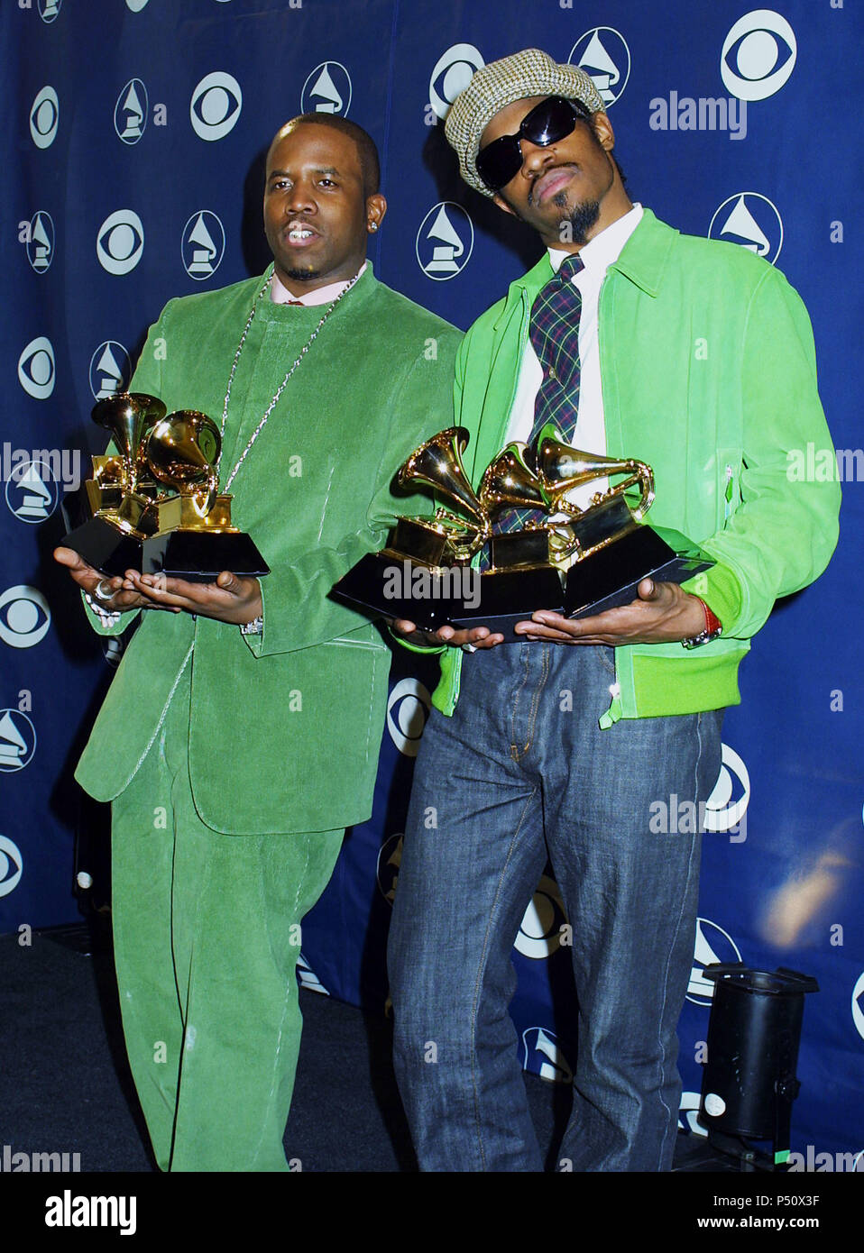 Outkast backstage at the Grammy's Awards 2004 at the Stapple Center in ...