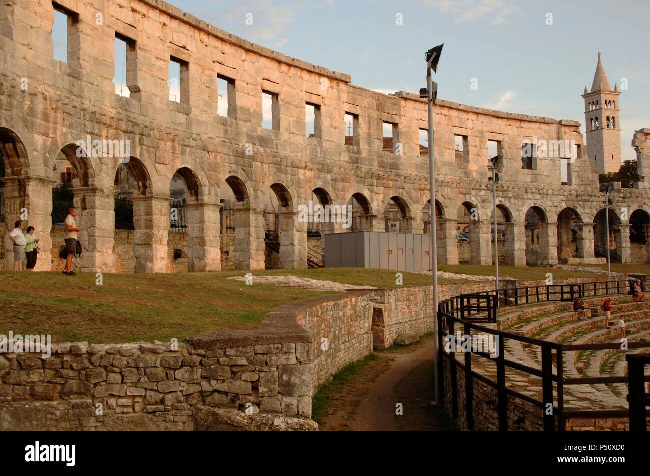 CROATIA. Roman Amphitheater. Built in the first century A.D. Declared a ...